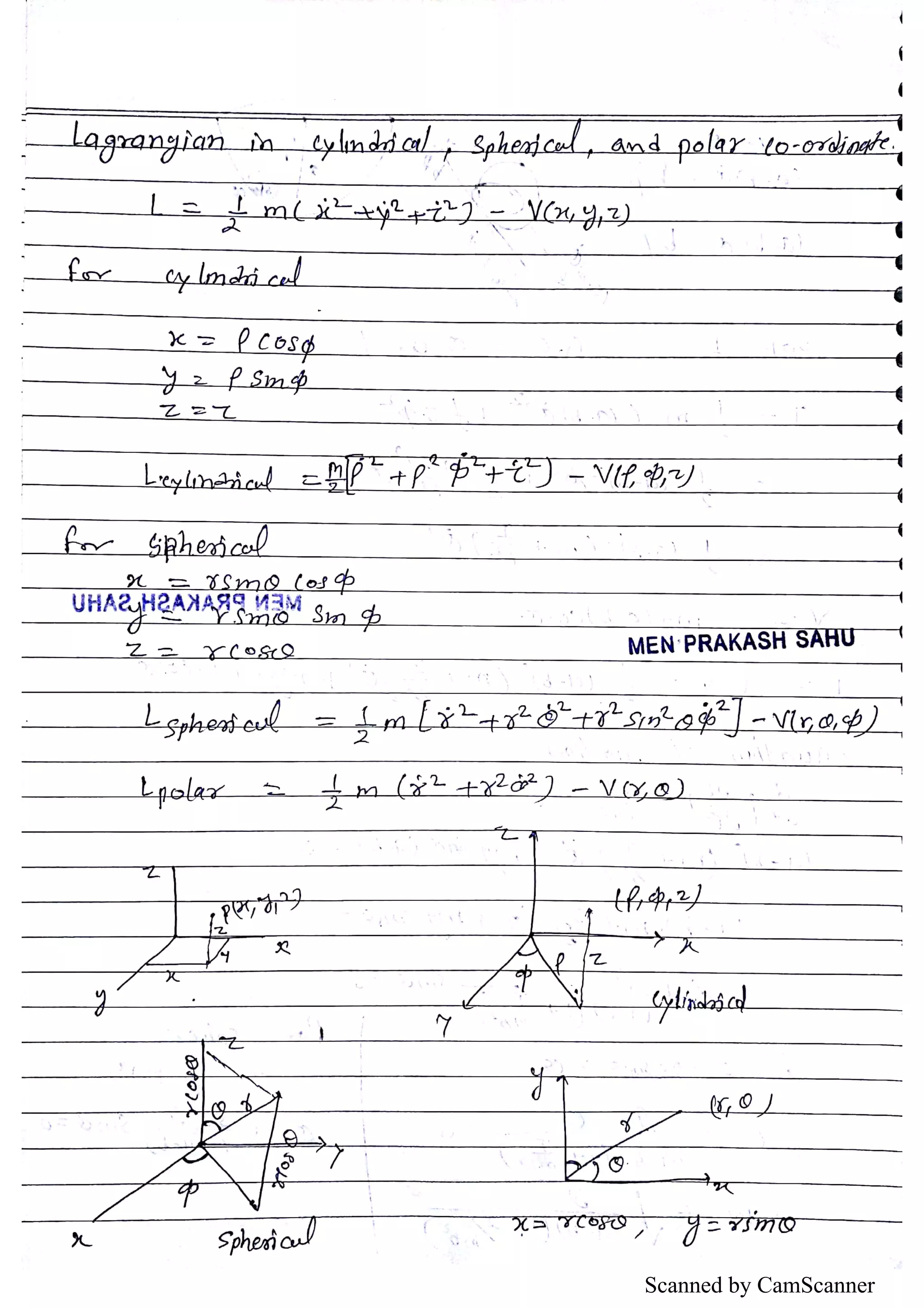 Lagrangian dynamics (CLASSICAL MECHANICS ) | PDF