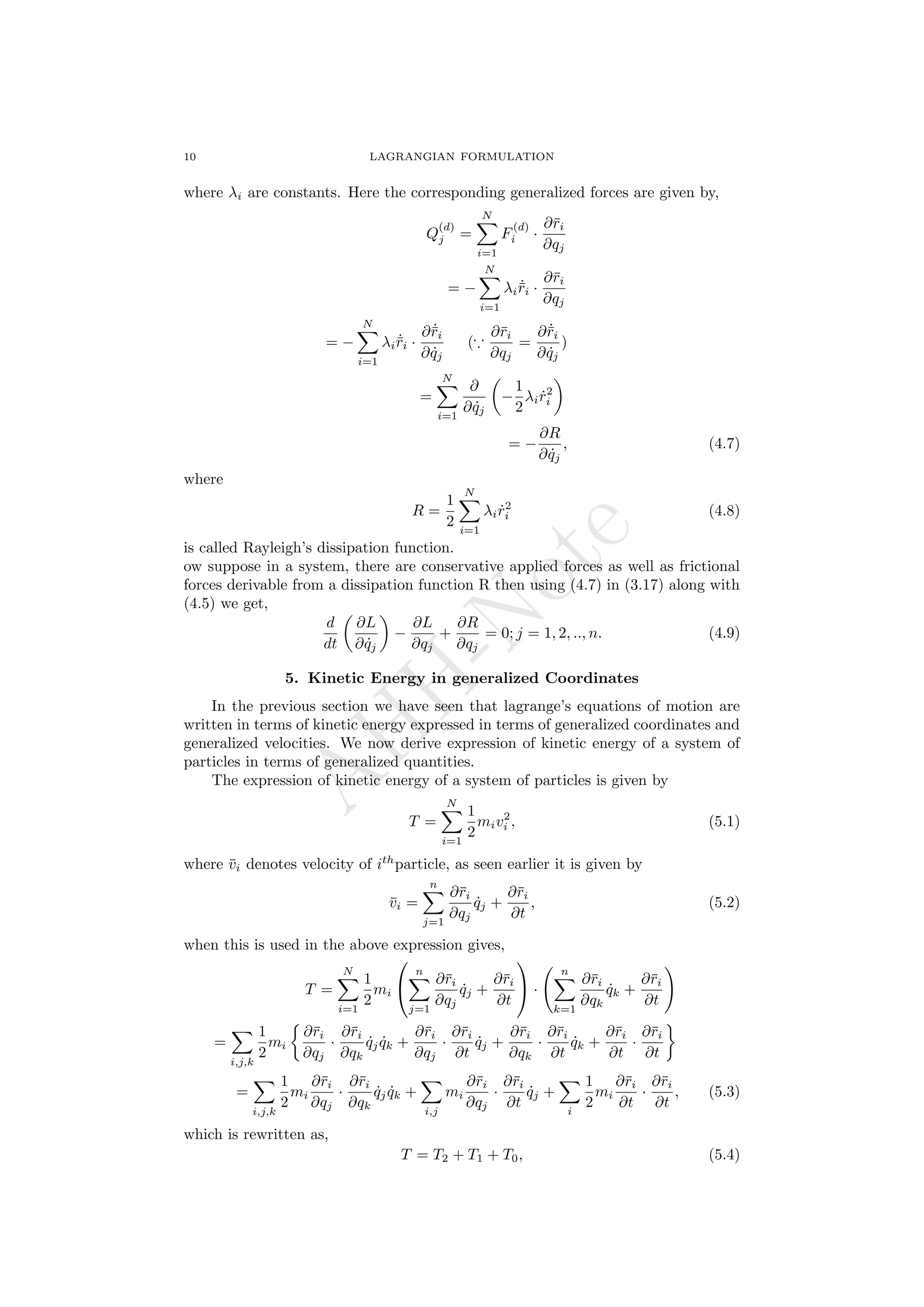 Lagrangian formulation 1 | PDF