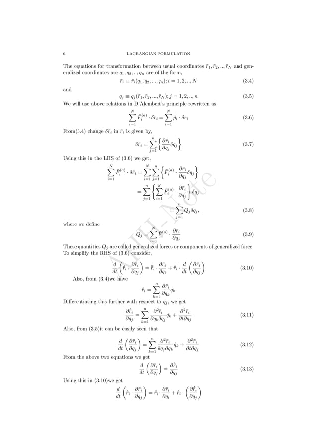 Lagrangian formulation 1 | PDF