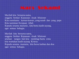 Lagu lagu sekami | PPT