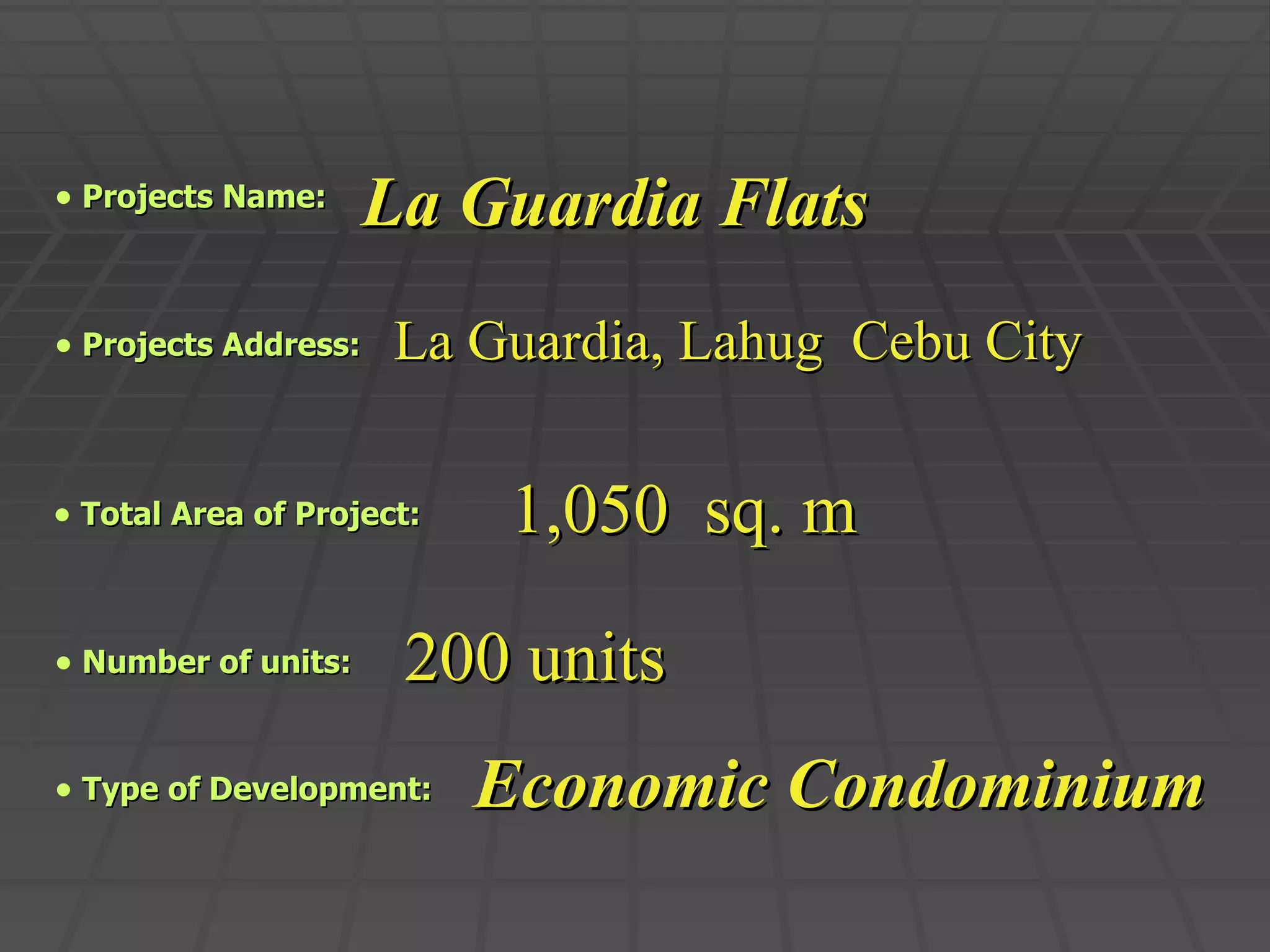 LA GUARDIA FLATS (Economic Condo) - Lahug, Cebu City | PPT