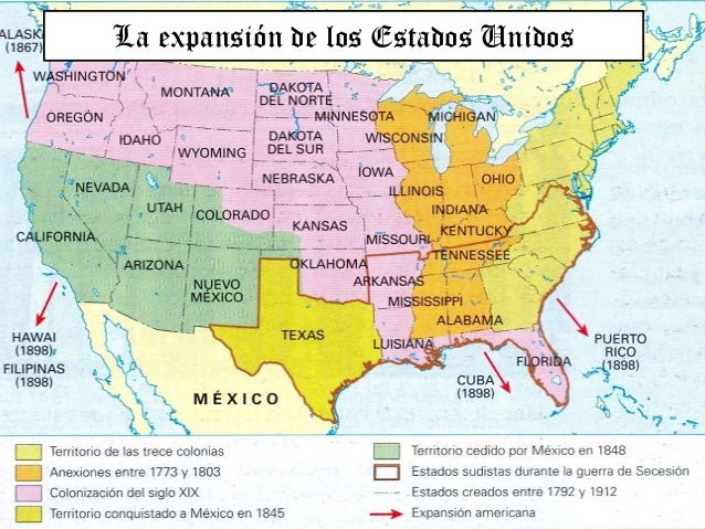 Mapa De Los Estados De Estados Unidos