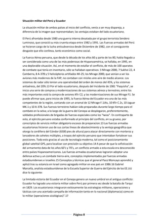 La guerra del cenepa | PDF