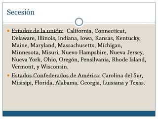 La Guerra de Secesión Americana :) | PPTX