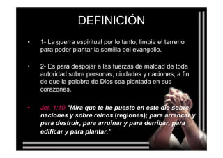 Inducciion a la Guerra Espiritual de alto nivel 1 | PDF