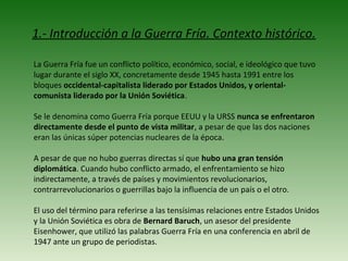 La Guerra Fría. Crisis de los misiles en Cuba | PPT