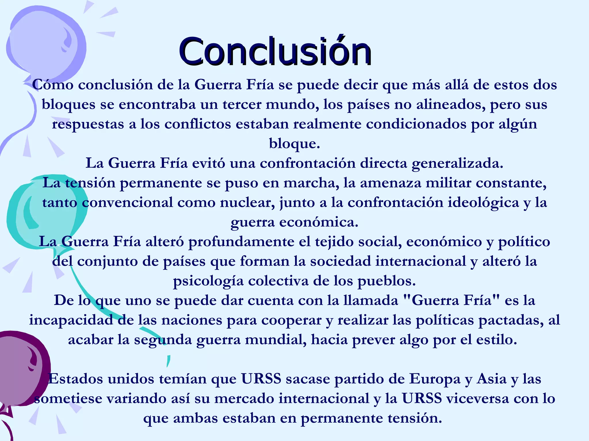 La guerra fria | PPT