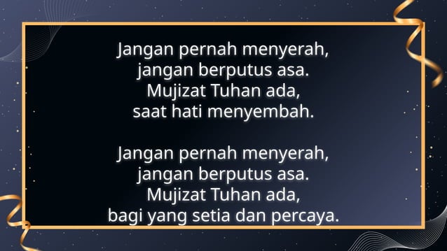 Contoh-contoh lagu ibadah Minggu, Namun biasanya setiap gereja memiliki ...