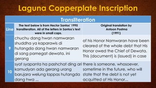 What is LAGUNA COPPERPLATE INSCRIPTION.pptx