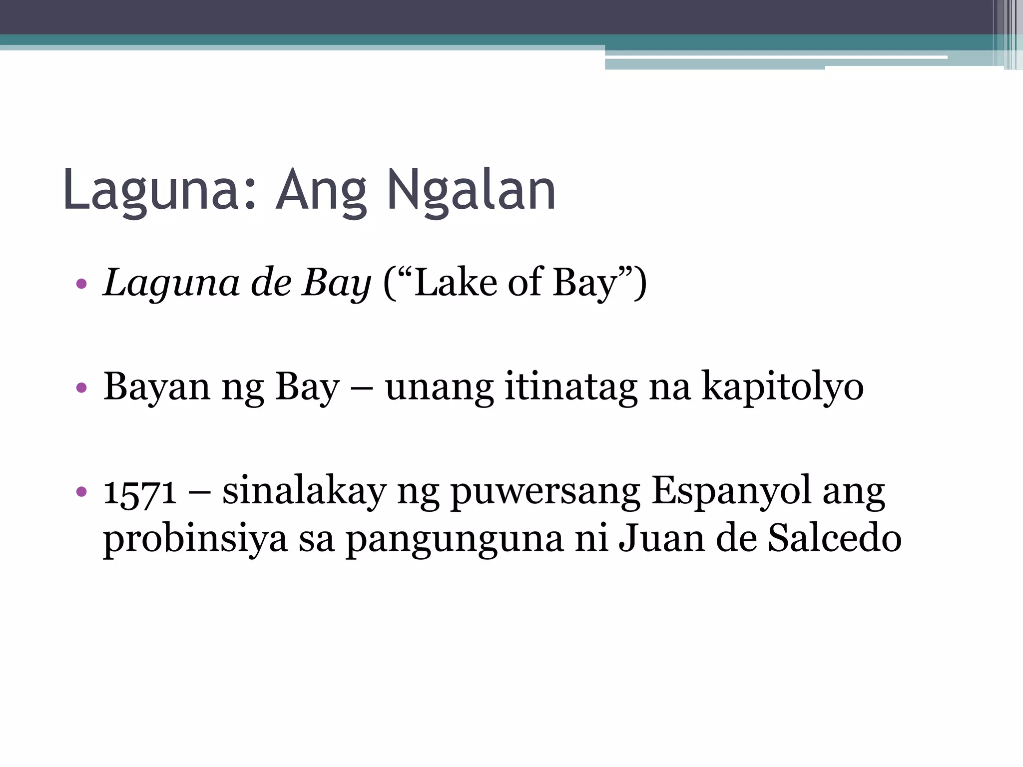 Laguna history | PDF