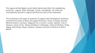 LAGUNA LAKE DEVELOPMENT AUTHORITY Case Law Environment | PPTX