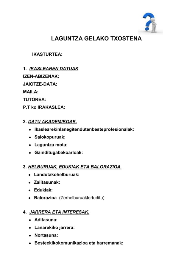 Laguntza gelako txostena (jatorrizkoa) | DOCX