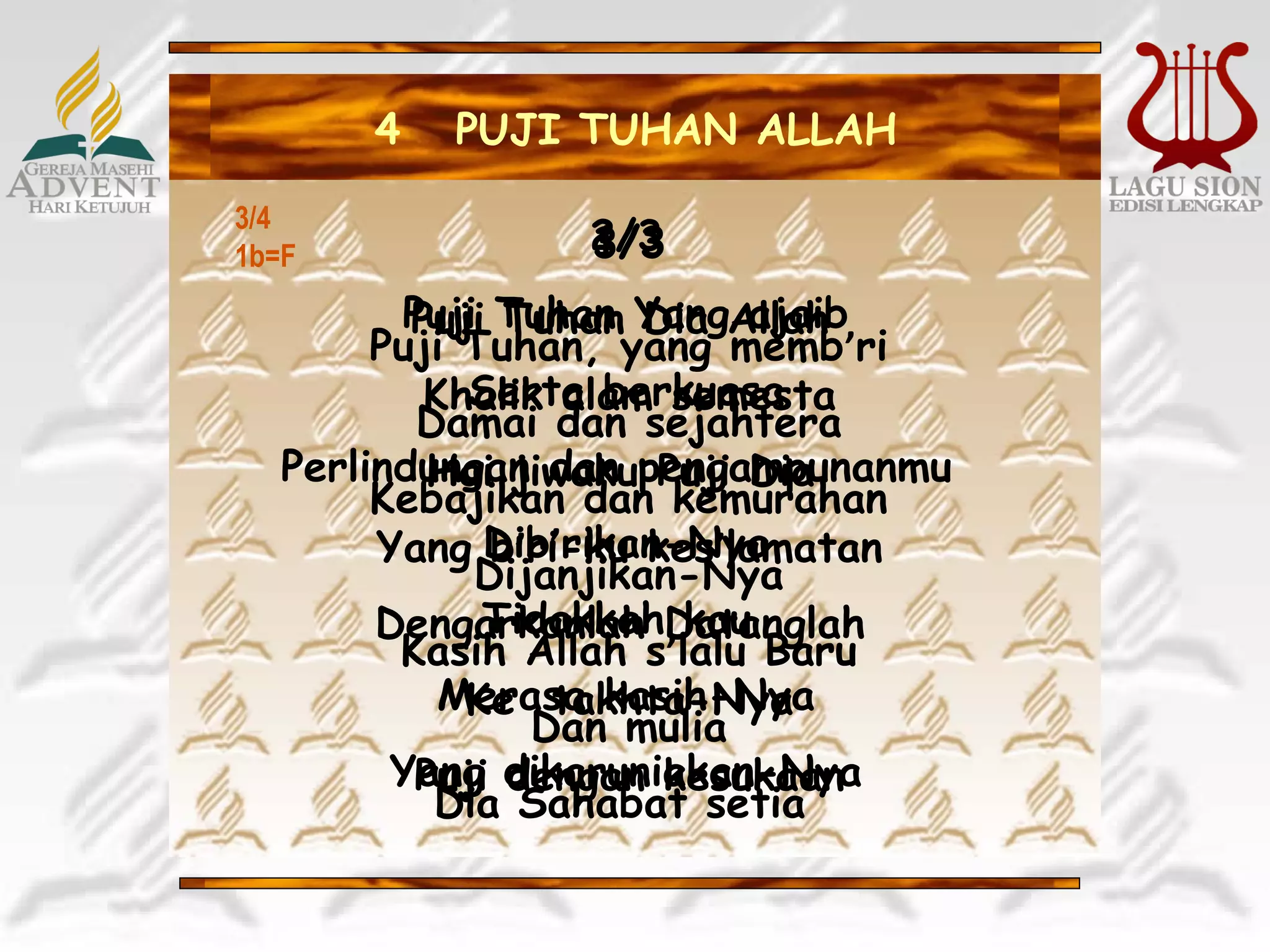 Lagu Sion Advent Edisi Lengkap | PPT