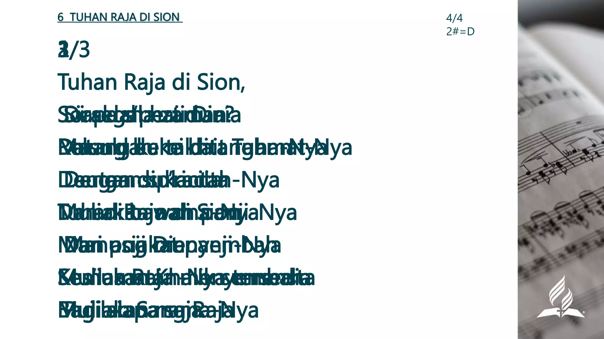 LAGU SION EDISI LENGKAP | PPTX