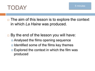Introduction to La Haine | PPTX