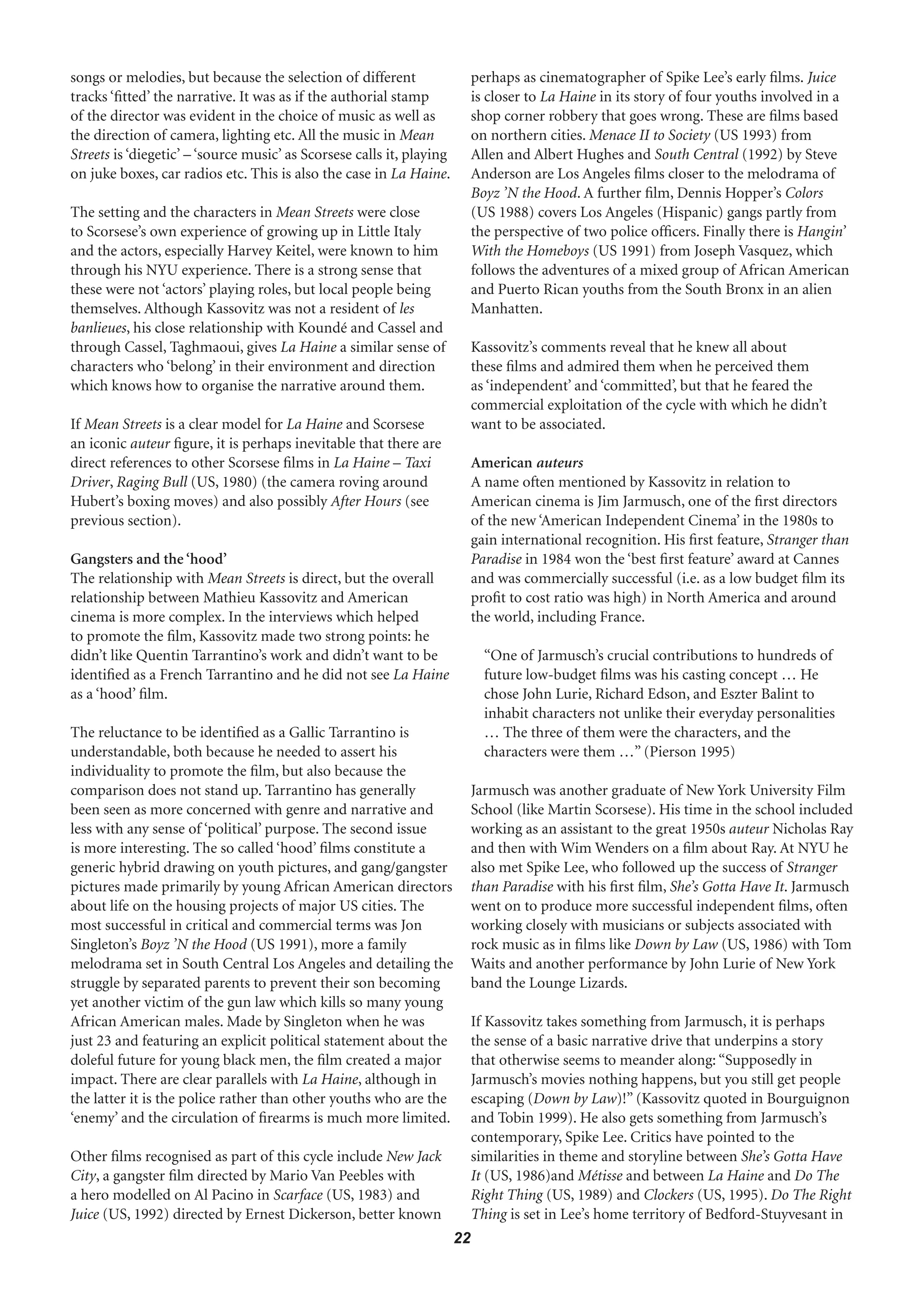 La Haine Revision Notes | PDF