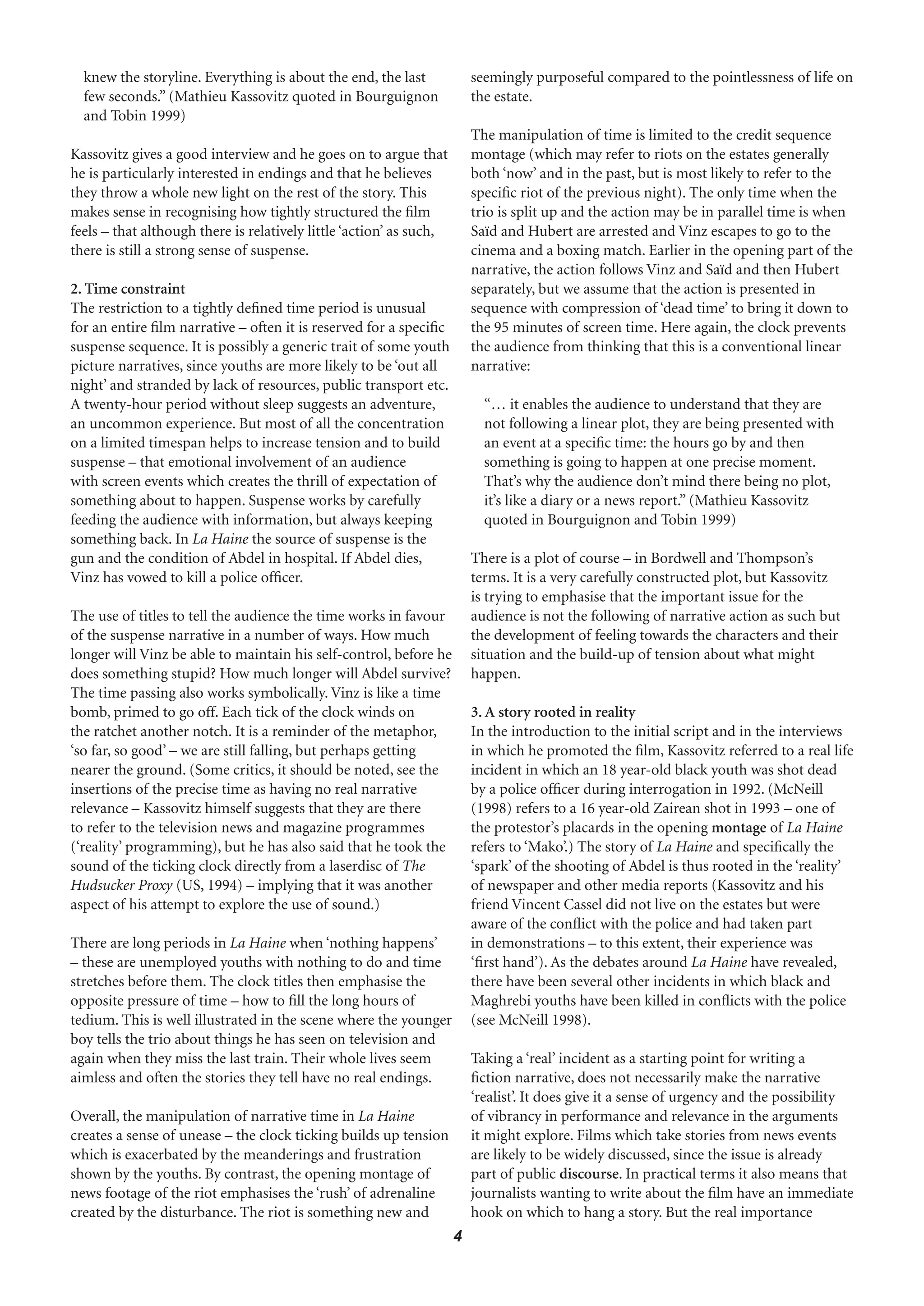 La Haine Revision Notes | PDF