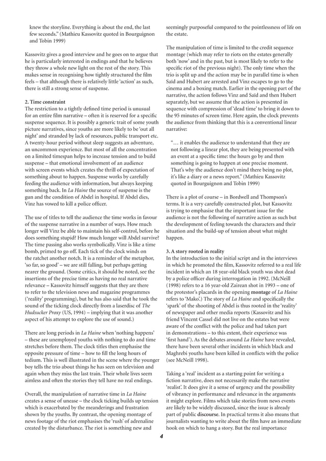 La Haine Revision Notes | PDF