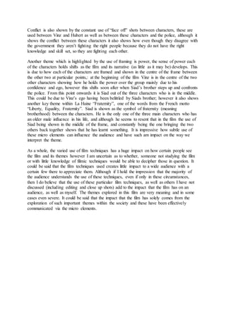 La Haine themes | DOCX