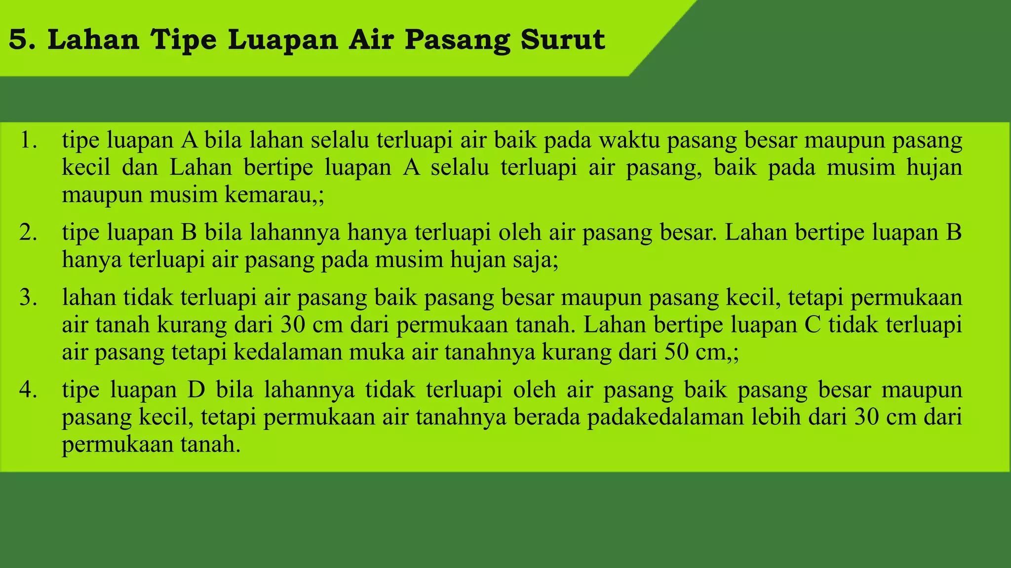 Lahan pasang surut | PPTX
