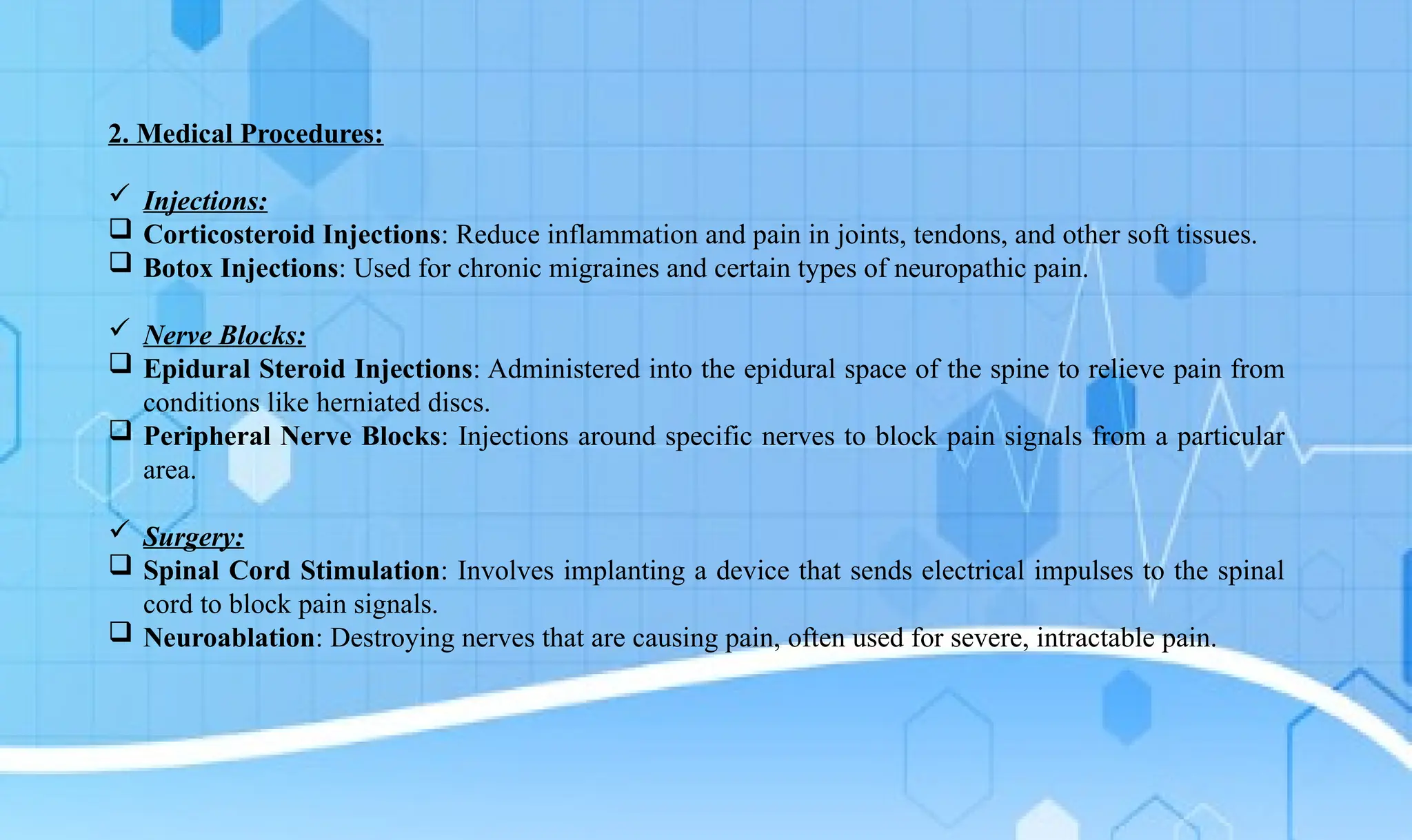 Pain pathways and pain management therapy | PPTX