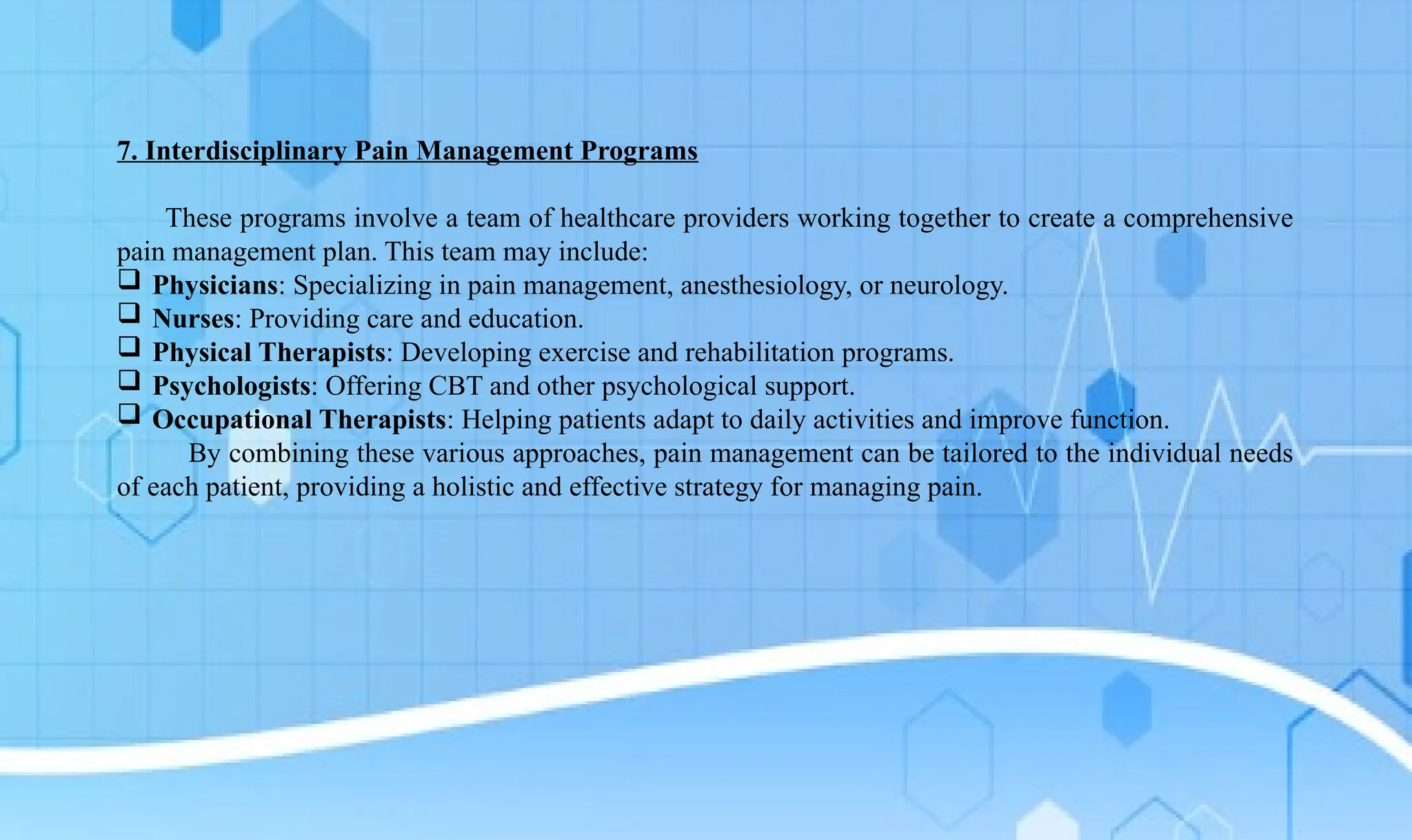 Pain pathways and pain management therapy | PPT