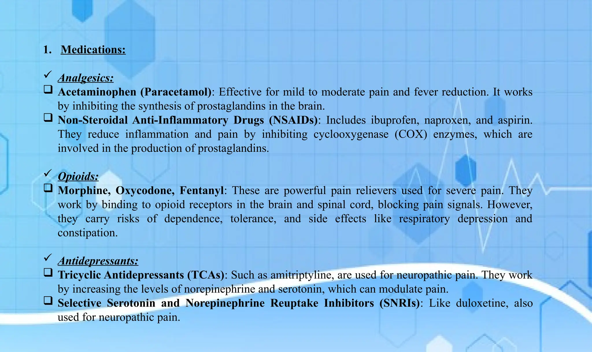 Pain pathways and pain management therapy | PPT