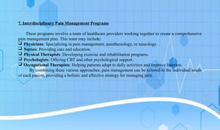 Pain pathways and pain management therapy | PPT