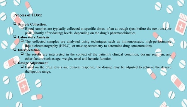 Indications for TDM, Protocol for TDM. (Clinical pharmacokinetics ...