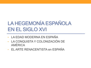 La+hegemonía+española+en+el+xvi | PDF