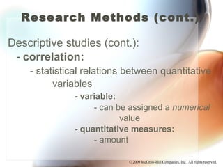 Lahey Research Methods | PPT