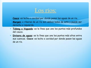 La hidrografia | PPT