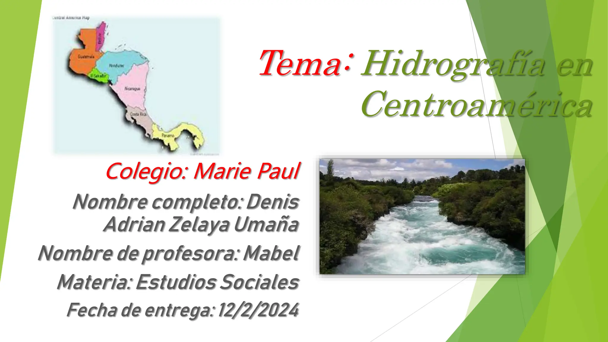La hidrografia en Centroamérica 7mo grado.pptx