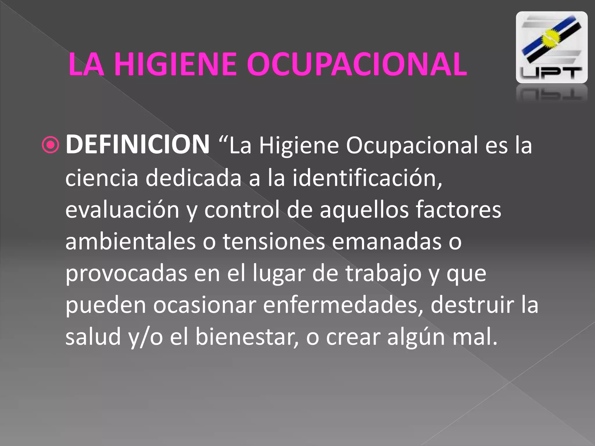 HIGIENE LABORAL | PPTX | Medical Health