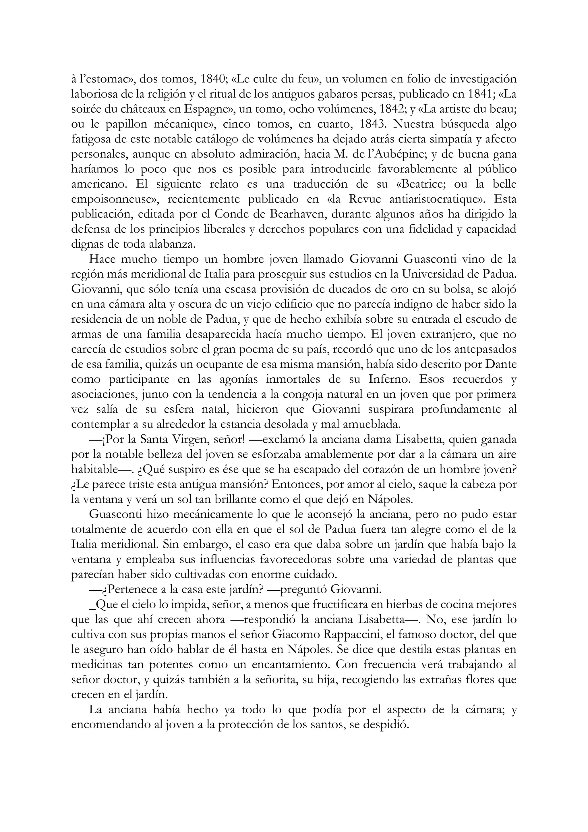 LA HIJA DE RAPPACCINI de Nathaniel Hawthorne, 1844.docx