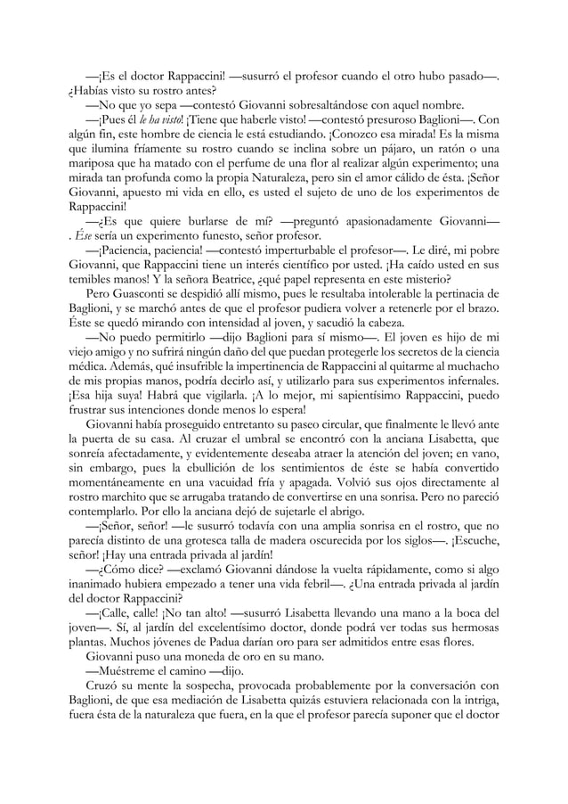 LA HIJA DE RAPPACCINI de Nathaniel Hawthorne, 1844.docx