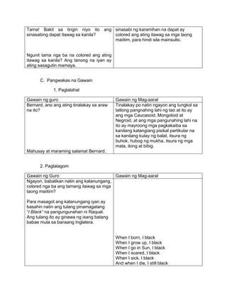 Lahi ng tao principles | DOCX