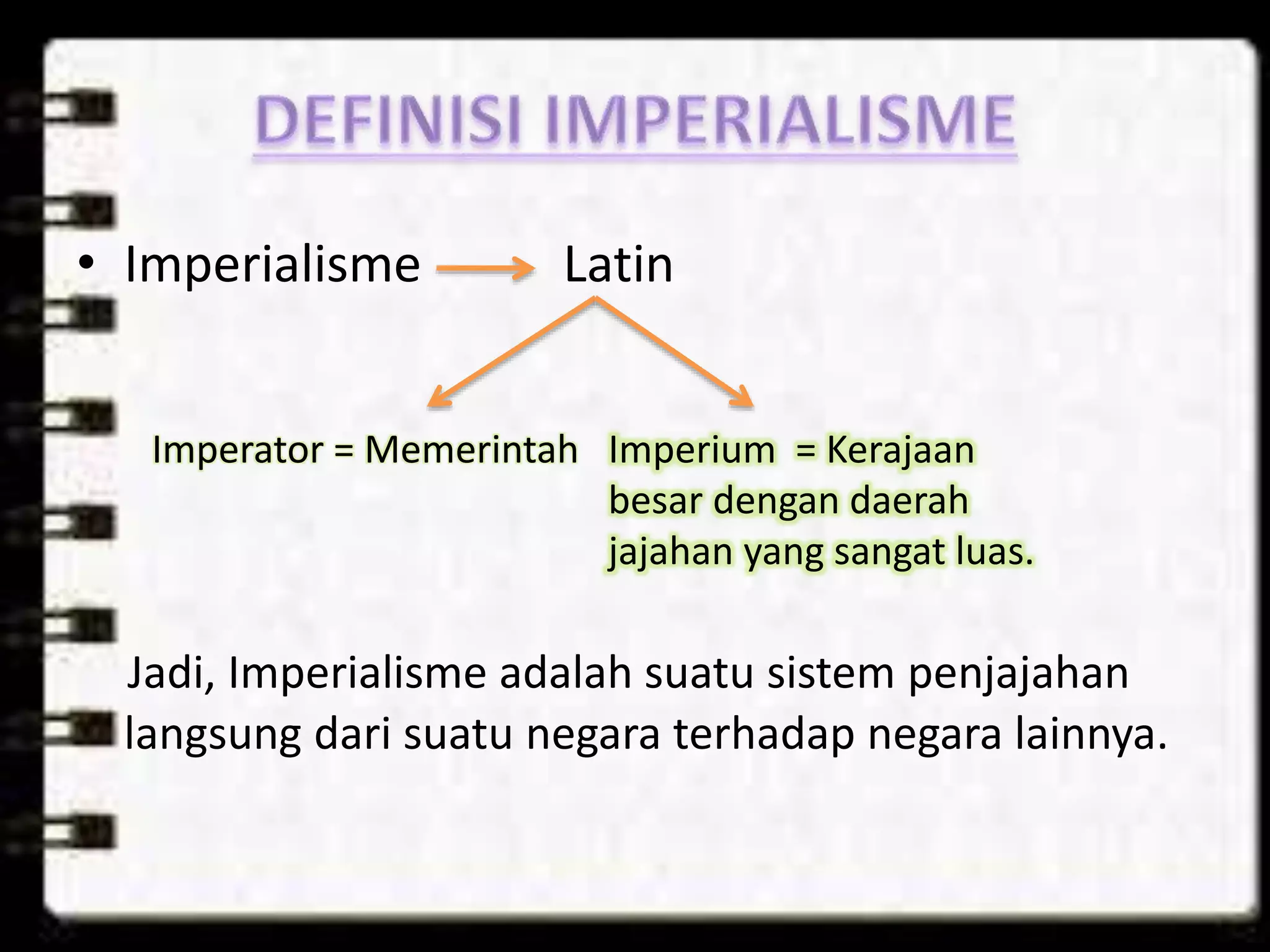 Lahirnya kolonialisme & imperialisme | PPTX
