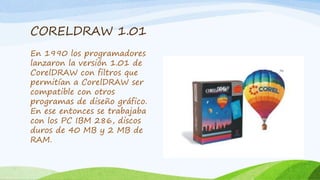 La historia de corel draw | PPSX