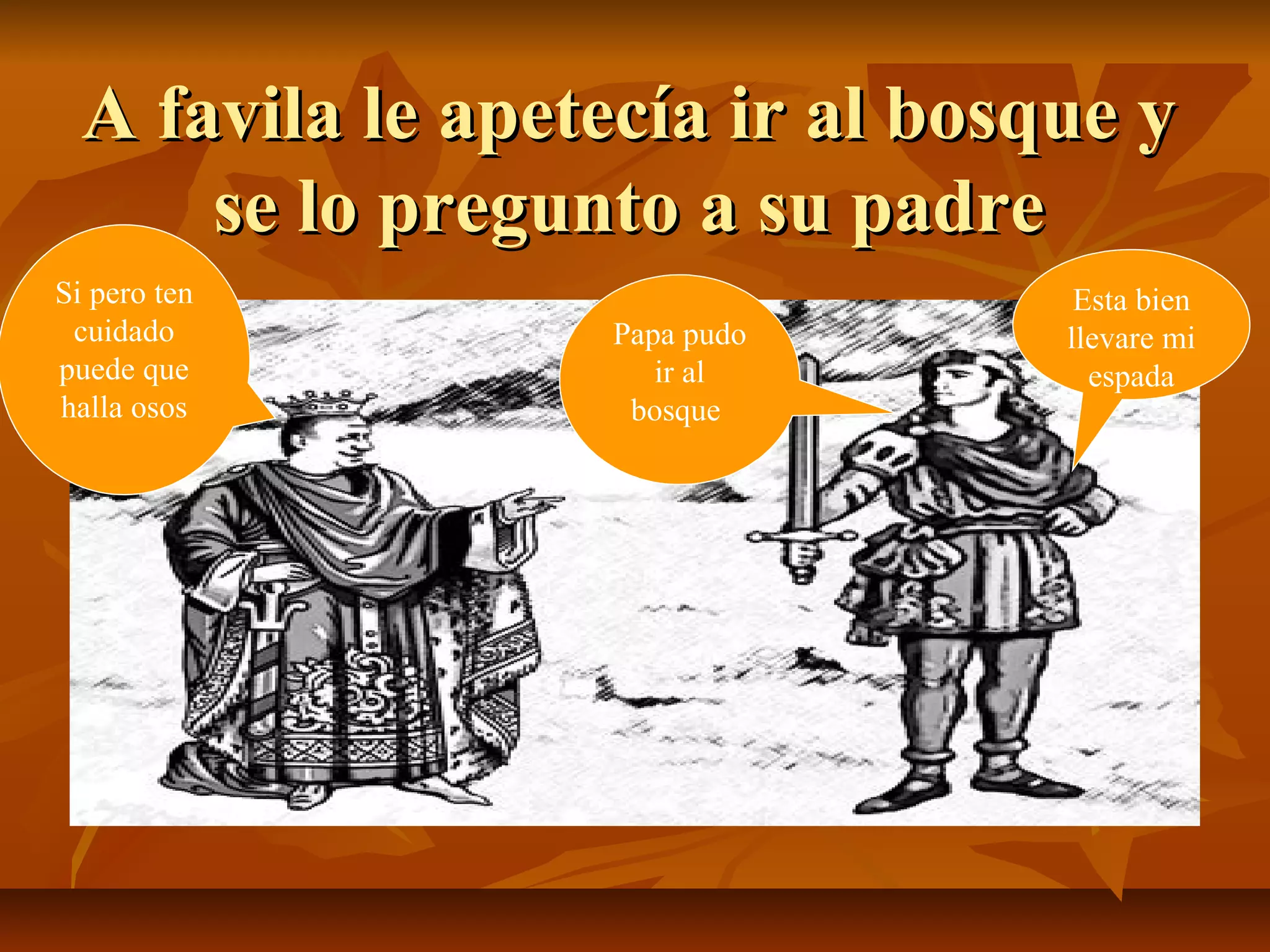 La historia de favila y el oso | PPT