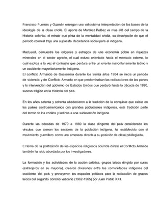 Historia de Guatemala | DOCX