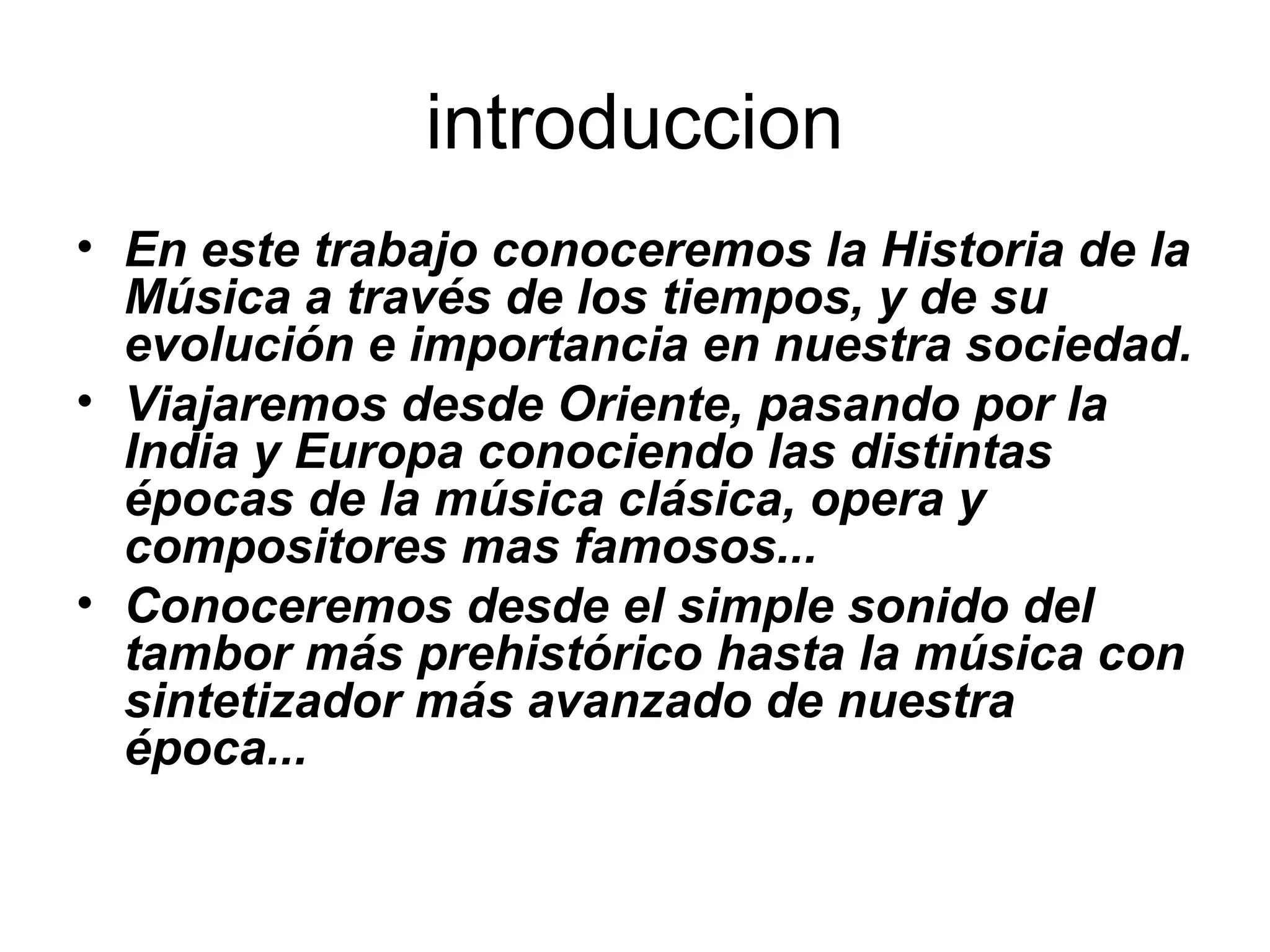 La historia de la musica | PPT | Classical Music | Music