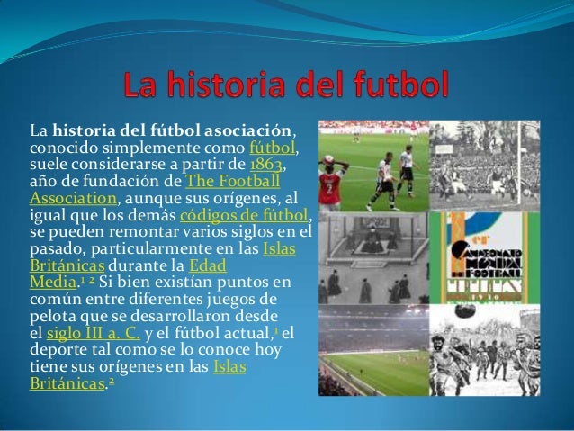La historia del futbol