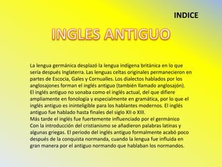 La historia del inglés | PPTX
