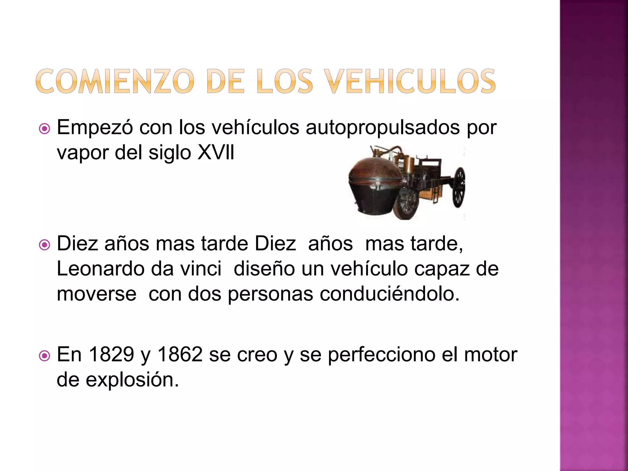 La Historia De Los Autos Ppt
