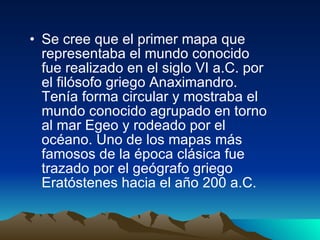 La Historia De Los Mapas | PPT