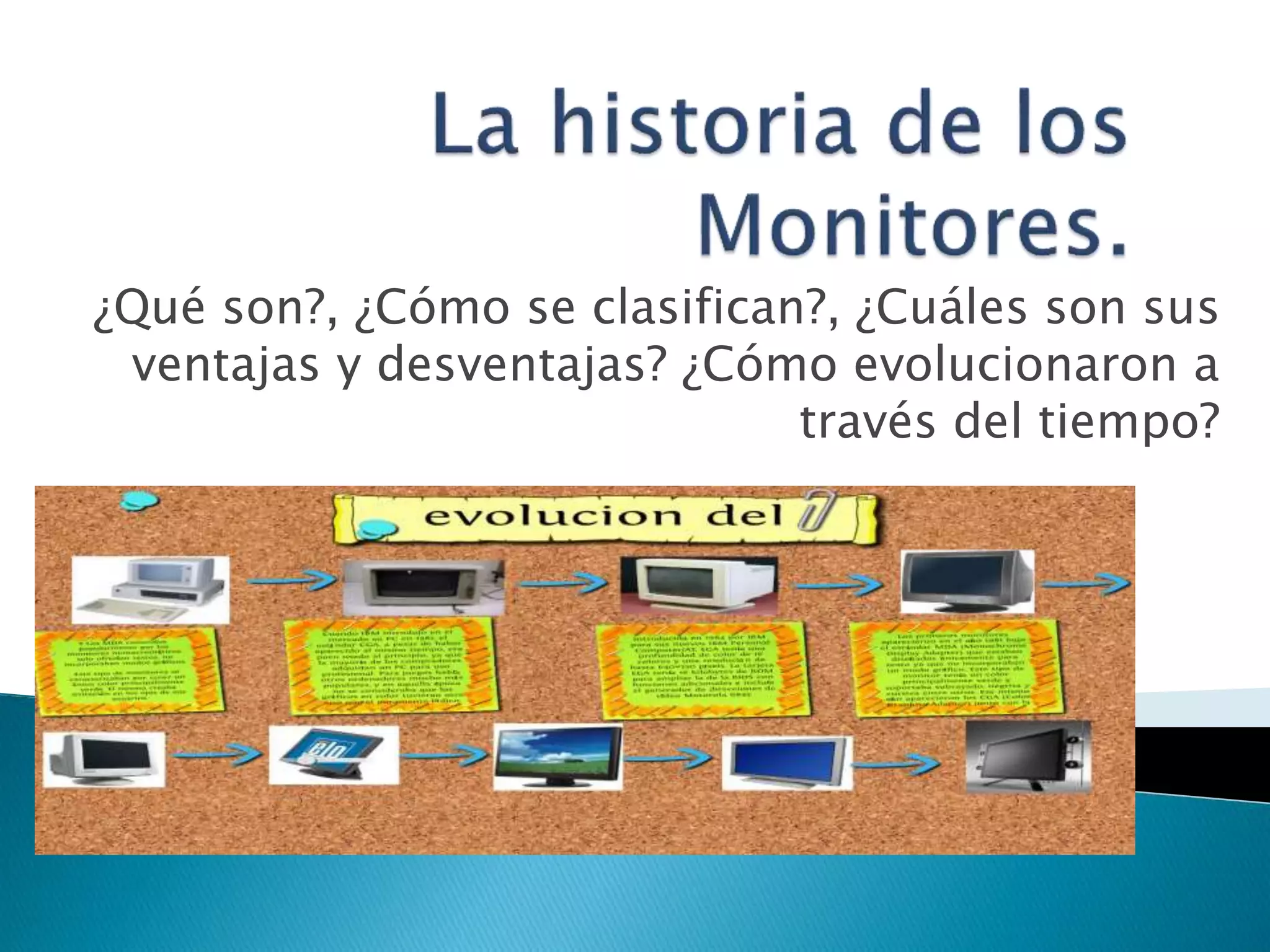 La historia de los monitores | PPTX