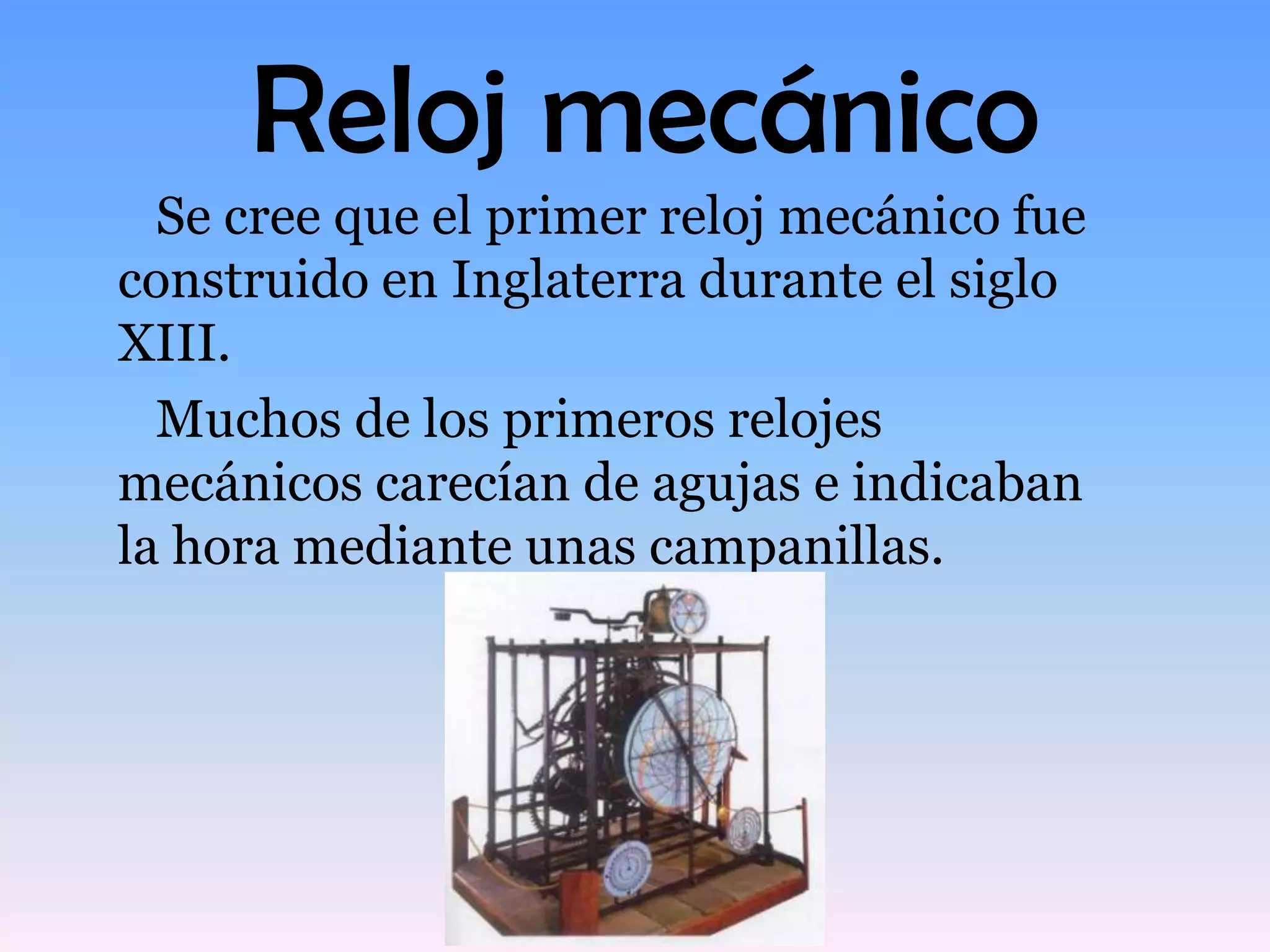 La historia del reloj | PPT