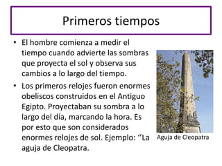 La historia del reloj | PPTX