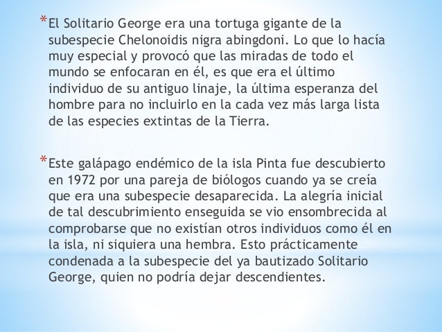 La historia del solitario george